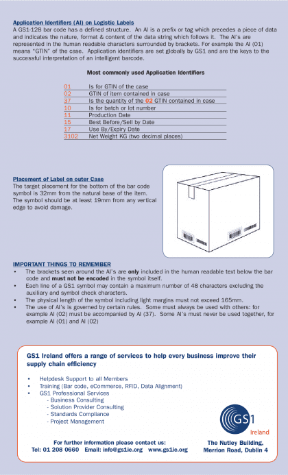 GS1-128 Guidelines - Beta Barcode Systems